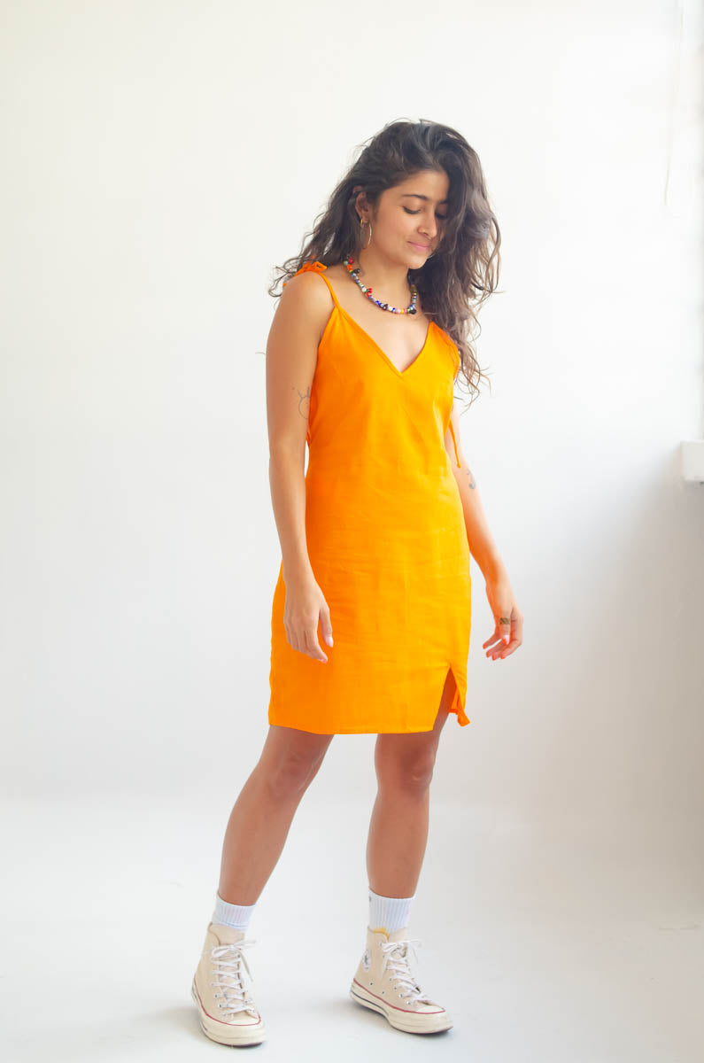 Slip Dress Orange – DesatinShop